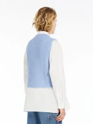 Max Mara Rib Knitted Wool Sweater