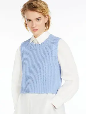 Max Mara Rib Knitted Wool Sweater