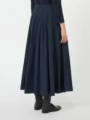 Max Mara Pleated Taffeta Skirt - Ultramarine Blue