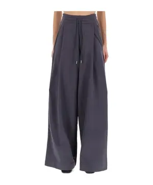 Dries Van Noten Loose Fit Pleated Sweatpants - Black