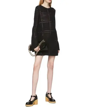 Chloé Knitted Long-sleeved Mini Dress
