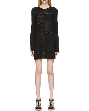 Chloé Knitted Long-sleeved Mini Dress