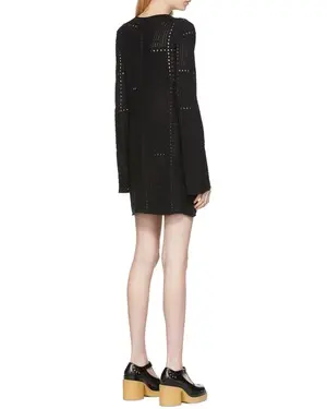 Chloé Knitted Long-sleeved Mini Dress