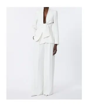 Max Mara Manetta Pleated Trousers - White