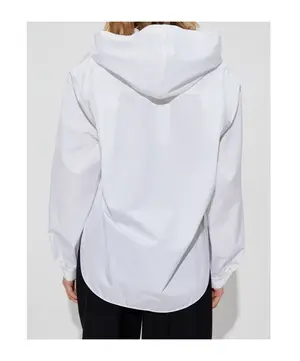 Alaïa Hooded Long Sleeve Shirt
