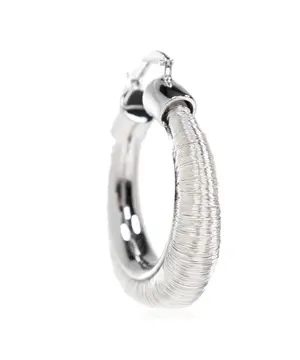 JIL SANDER Sculptural Hoop Earrings