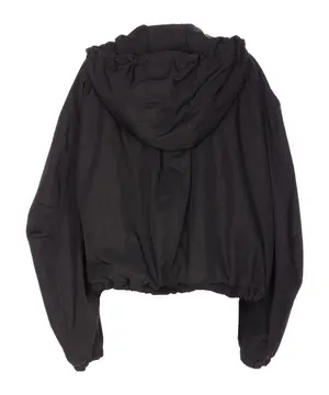 Attico Zip-up Hooded Jacket - Black