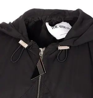 Attico Zip-up Hooded Jacket - Black