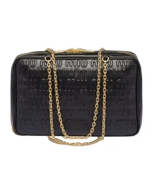 Miu Miu Embossed Leather Top-handle Bag