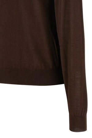 Saint Laurent Turtleneck Long-sleeved Jumper - Red
