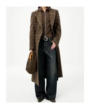 Our Legacy Checked Single-breasted Coat