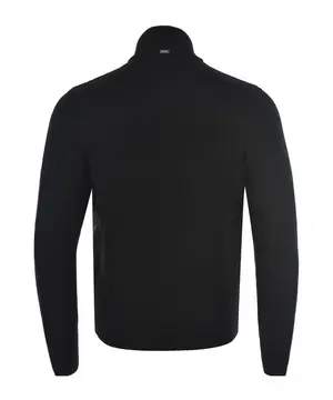 Herno High Knitted Collar Cardigan