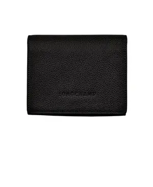Longchamp Le Foulonné Compact Wallet - Black