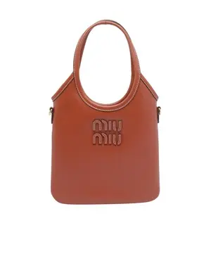 Miu Miu Ivy Shoulder Bag - Rust-red
