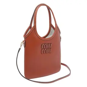 Miu Miu Ivy Shoulder Bag - Rust-red