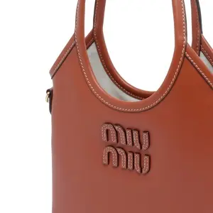 Miu Miu Ivy Shoulder Bag - Rust-red