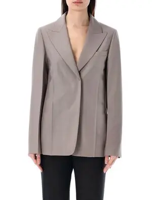 Fendi Single-breasted Tailored Blazer - Gray