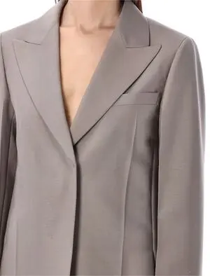 Fendi Single-breasted Tailored Blazer - Gray