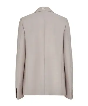 Fendi Single-breasted Tailored Blazer - Grey
