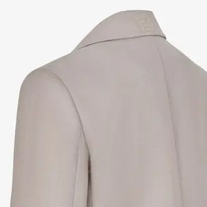 Fendi Single-breasted Tailored Blazer - Grey