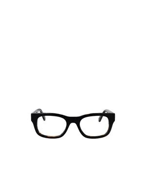 Off-White Rectangle Frame Eyeglasses With Logo Detail - Black