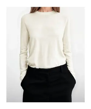 TOTEME Long-sleeved Crewneck Jumper - White