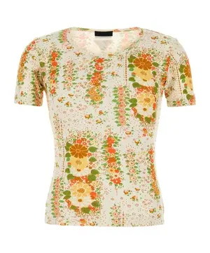 Prada Graphic Printed Crewneck T-shirt