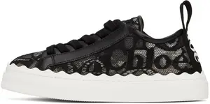 Chloé Lauren Lace-up Sneakers - Black
