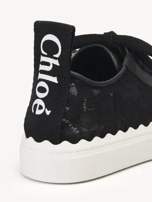 Chloé Lauren Lace-up Sneakers - Black