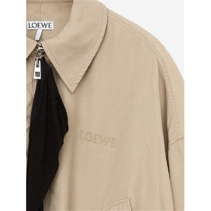 Loewe Contrast Panel Zip Jacket - Light Beige