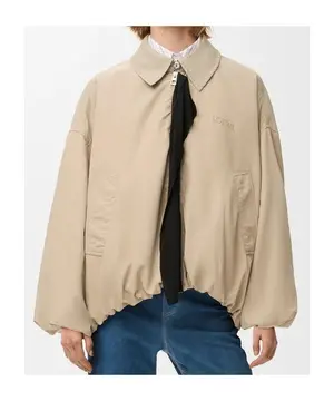 Loewe Contrast Panel Zip Jacket - Light Beige