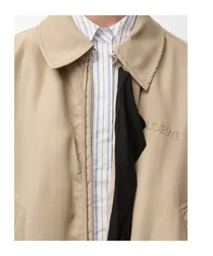 Loewe Contrast Panel Zip Jacket - Light Beige