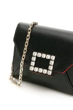 ROGER VIVIER Buckle Chain-link Wallet - Black