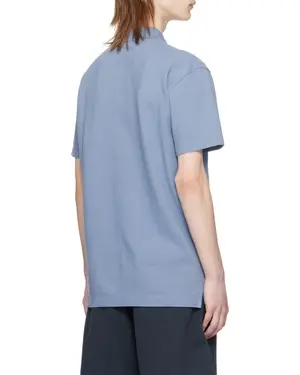 Maison Kitsuné Bold Fox Head Patch Polo Shirt - Blue