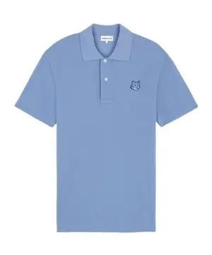 Maison Kitsuné Bold Fox Head Patch Polo Shirt - No