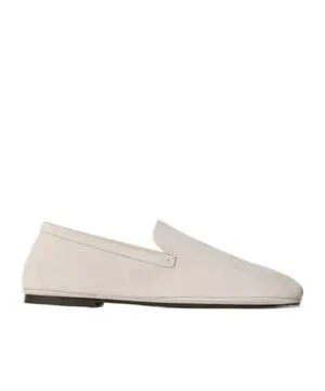 LEMAIRE Square Toe Slip-on Loafers - Light Clay