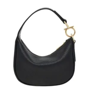 FERRAGAMO North-south Hobo Bag - Black