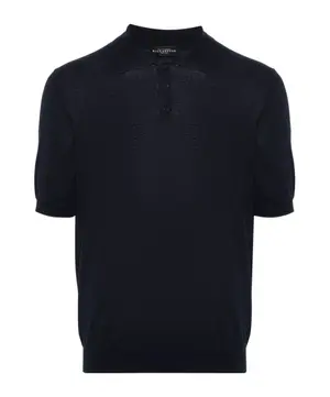 BALLANTYNE Button Detailed Short-sleeved Polo Shirt