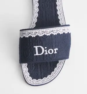 Dior Lace Detail Slides