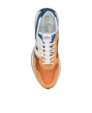Hogan Round Toe Panelled Sneakers - White