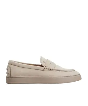 TOD'S Penny Loafers In Suede - Beige