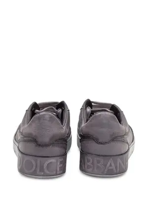 Dolce & Gabbana Logo Debossed Sneakers - Gray