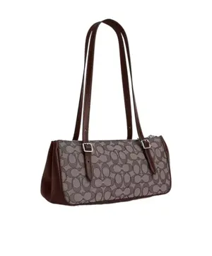 COACH Asher Shoulder Bag In Signature Jacquard - Silver/oak/maple
