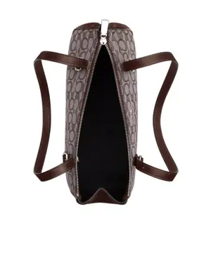 COACH Asher Shoulder Bag In Signature Jacquard - Silver/oak/maple