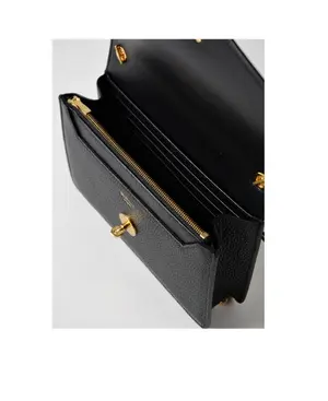 Mulberry Darley Twist-lock Chained Mini Crossbody Bag - Black