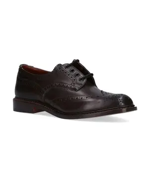 TRICKER'S Bourton Leather Lace-up Derby Shoes - Black