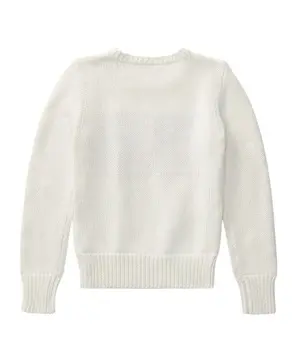 Ralph Lauren Embroidered Flag Pullover Sweater