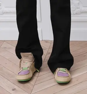 Dior Roadie Lace-up High-top Sneakers - Nude