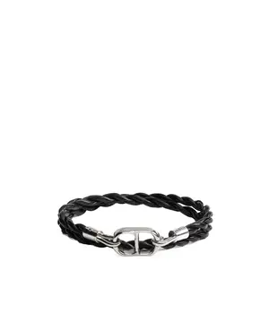 Dior Cd Icon Woven Double Bracelet - Black