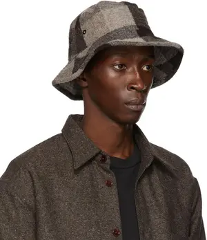 Acne Studios Plaid Fisherman's Hat